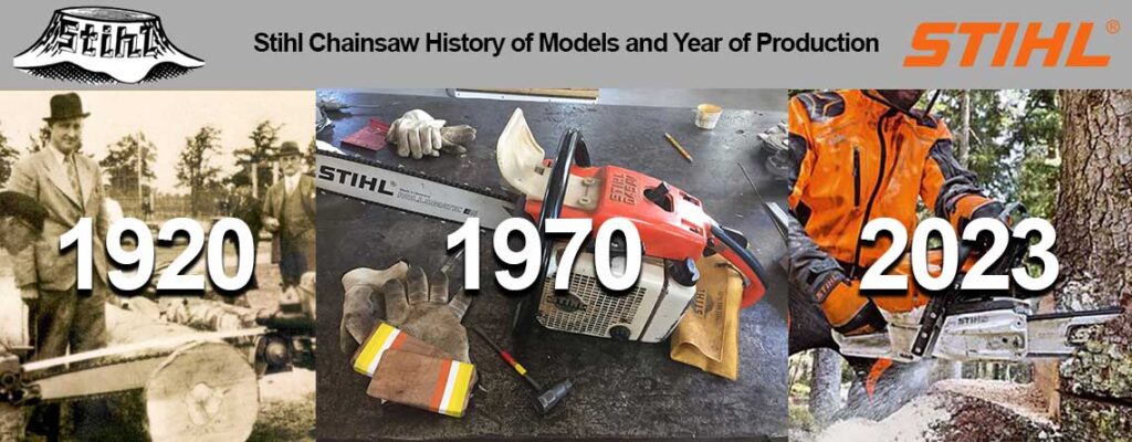 Stihl Chainsaw History of Models and Year of Production - bobthetoolman.com